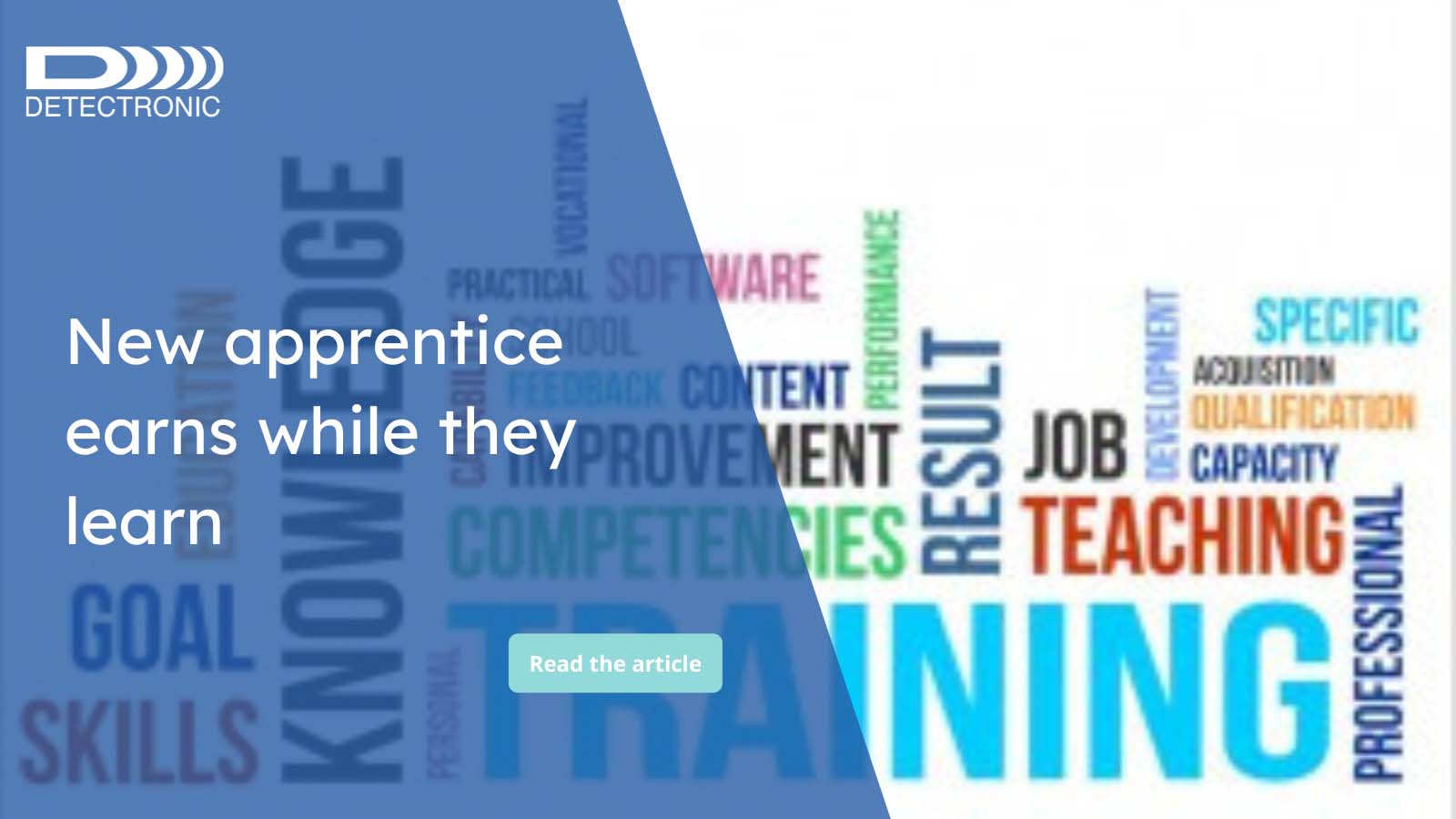 New apprentice at Detectronic - Detectronic - Wastewater Network ...